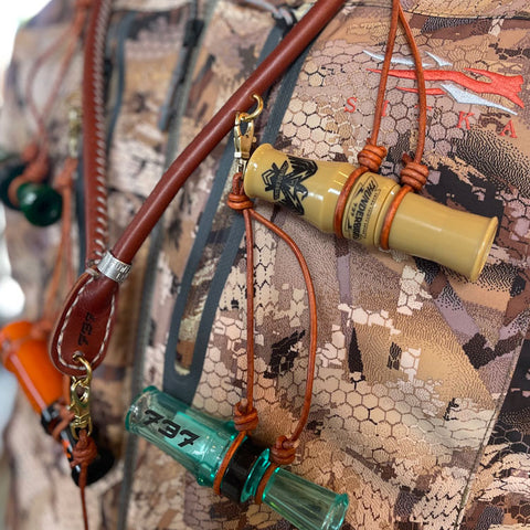Leather Duck Call Lanyard – 737 Duck Calls