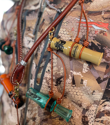 Leather Duck Call Lanyard – 737 Duck Calls